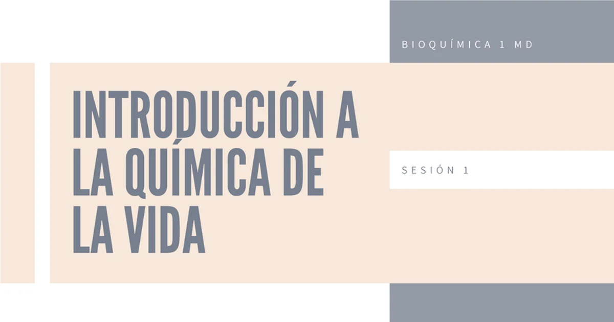 Introduccion a la Quimica de la Vida | Algor Library