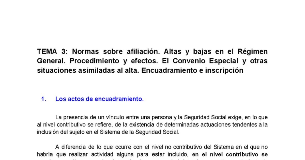 Normas Afiliacion Regimen General, Tesoreria General de la Seguridad ...