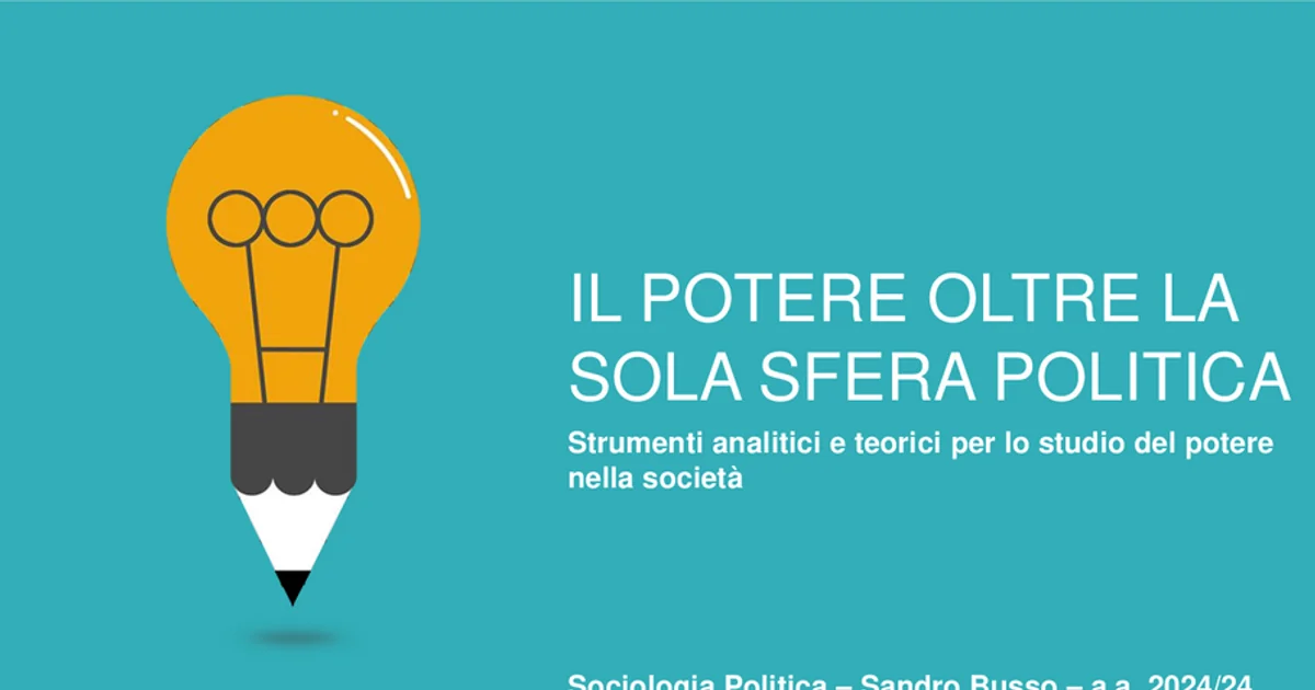 Il Potere Oltre la Sola Sfera Politica | Algor Library