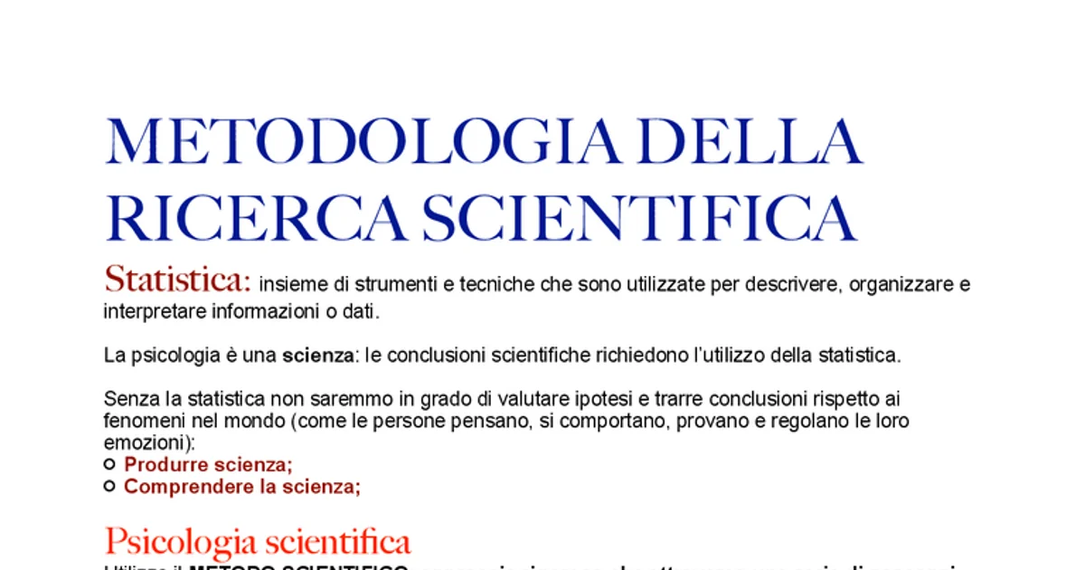 Metodologia della Ricerca Scientifica | Algor Library