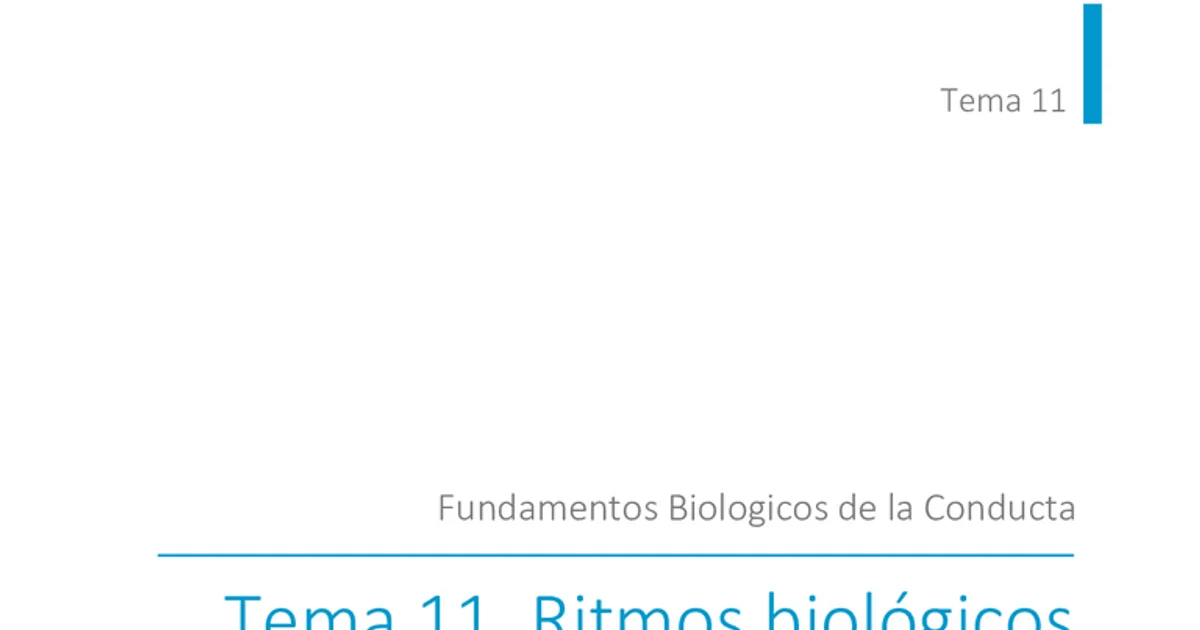 Ritmos Biológicos, UNIR | Algor Library