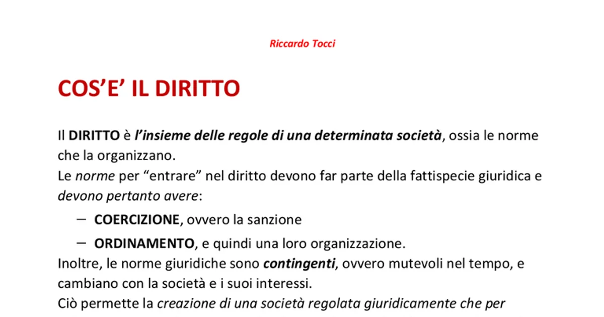 Cos'è il Diritto | Algor Library