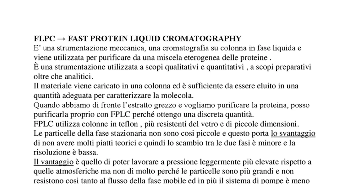 Flpc Fast Protein Liquid Cromatography | Algor Library