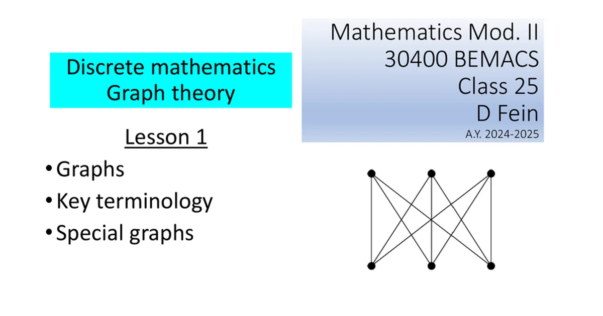 Discrete Mathematics Graph Theory, Bemacs | Algor Library