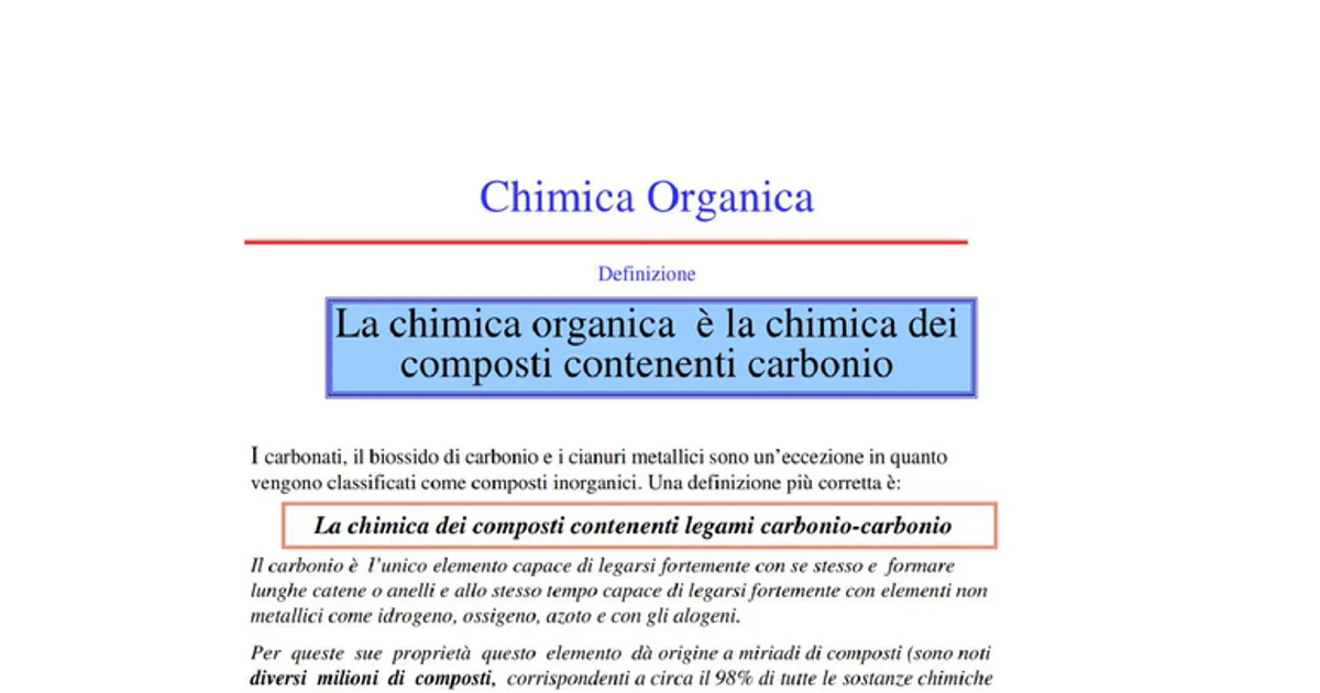 Chimica Organica | Algor Library