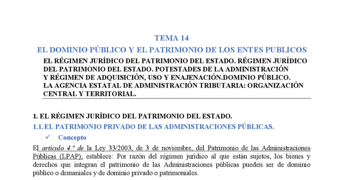 Dominio Público y Patrimonio Entes Públicos | Algor Library