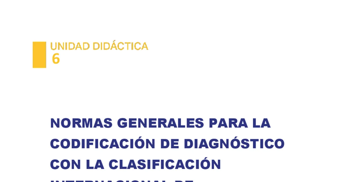 Normas Codificación Diagnóstico CIE-10-ES, Cesur | Algor Library