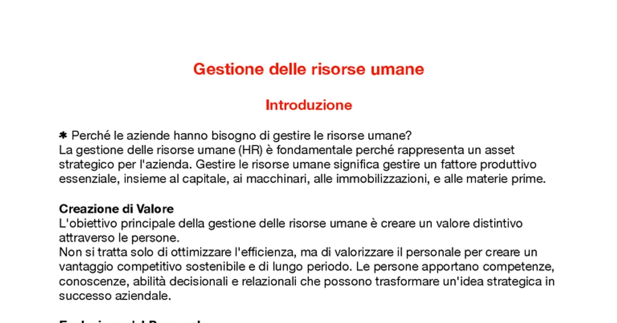 Gestione delle Risorse Umane | Algor Library