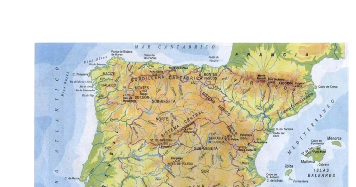 Reino de España, Geografía | Algor Library