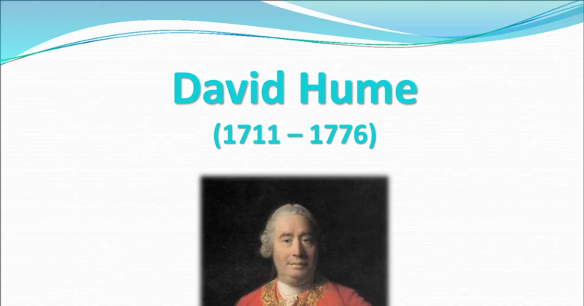 David Hume, Filosofia | Algor Library