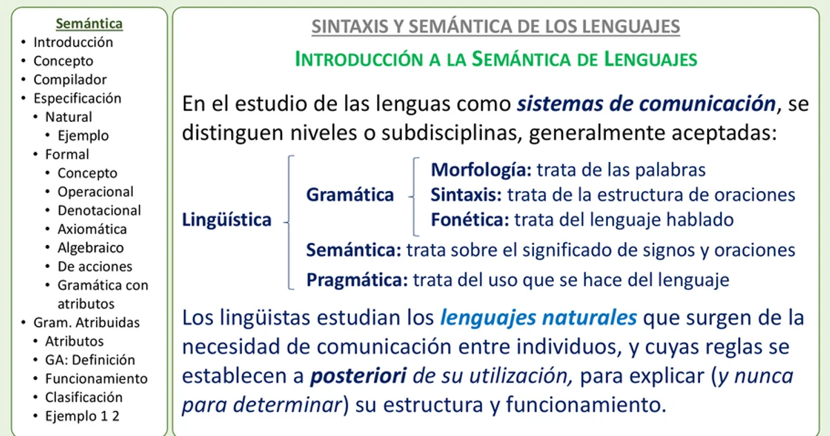 Sintaxis y Semántica de los Lenguajes, UTN | Algor Library