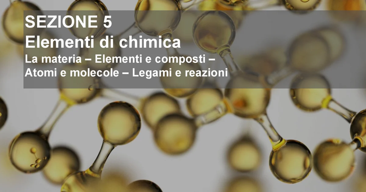 Elementi di Chimica, Hub Scuola | Algor Library