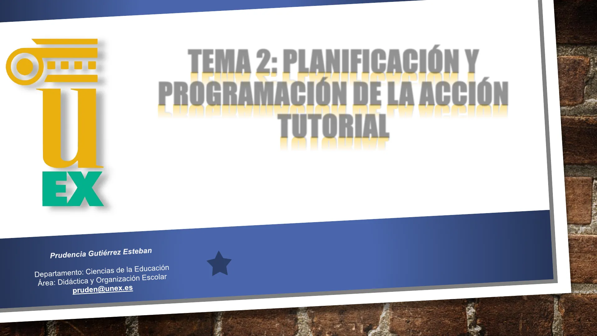 Planificación y Programación Acción Tutorial, UEx | Algor Library