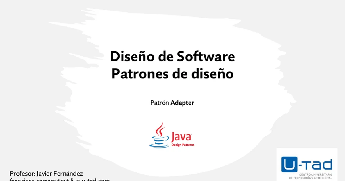 Diseño Software Patrones, U-tad | Algor Library
