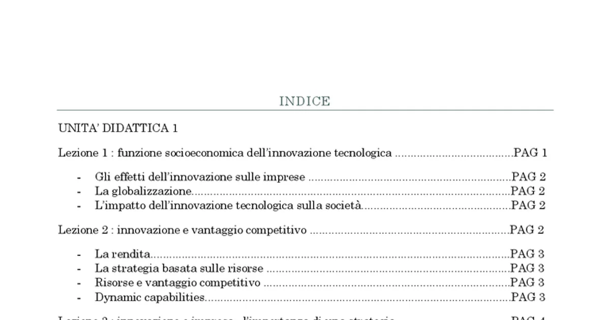 Innovazione Tecnologica e Impatto Socioeconomico | Algor Library