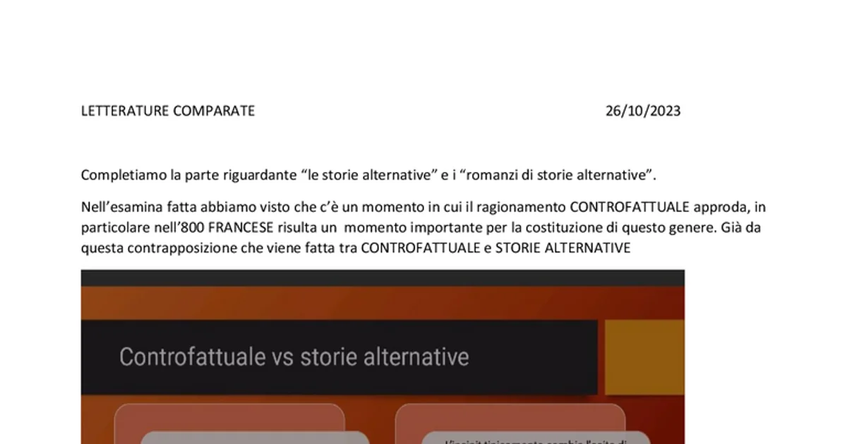Letterature Comparate | Algor Library