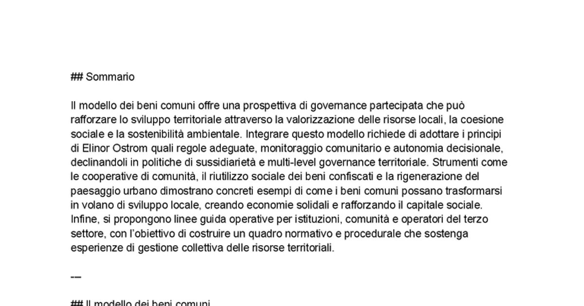 Sommario, Economia | Algor Library