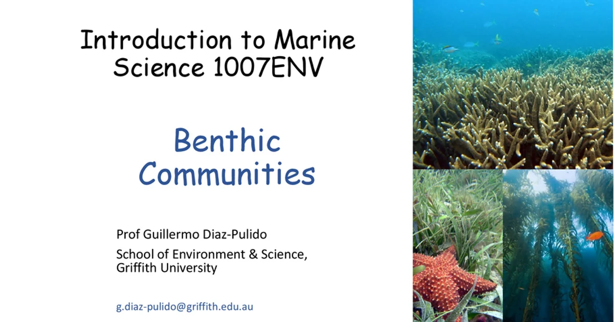 Introduction to Marine Science, Griffith University | Algor Library