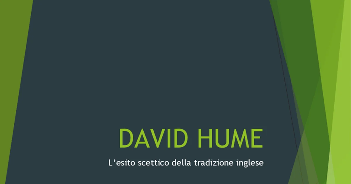 David Hume, Filosofia | Algor Library