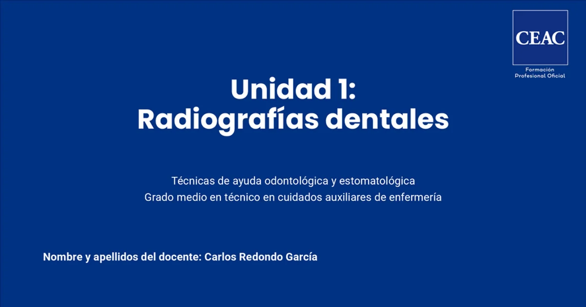 Radiografías Dentales, Ceac | Algor Library