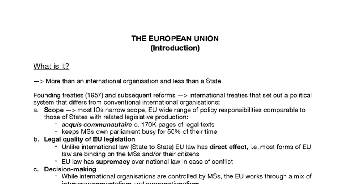 The European Union Introduction, Law | Algor Library