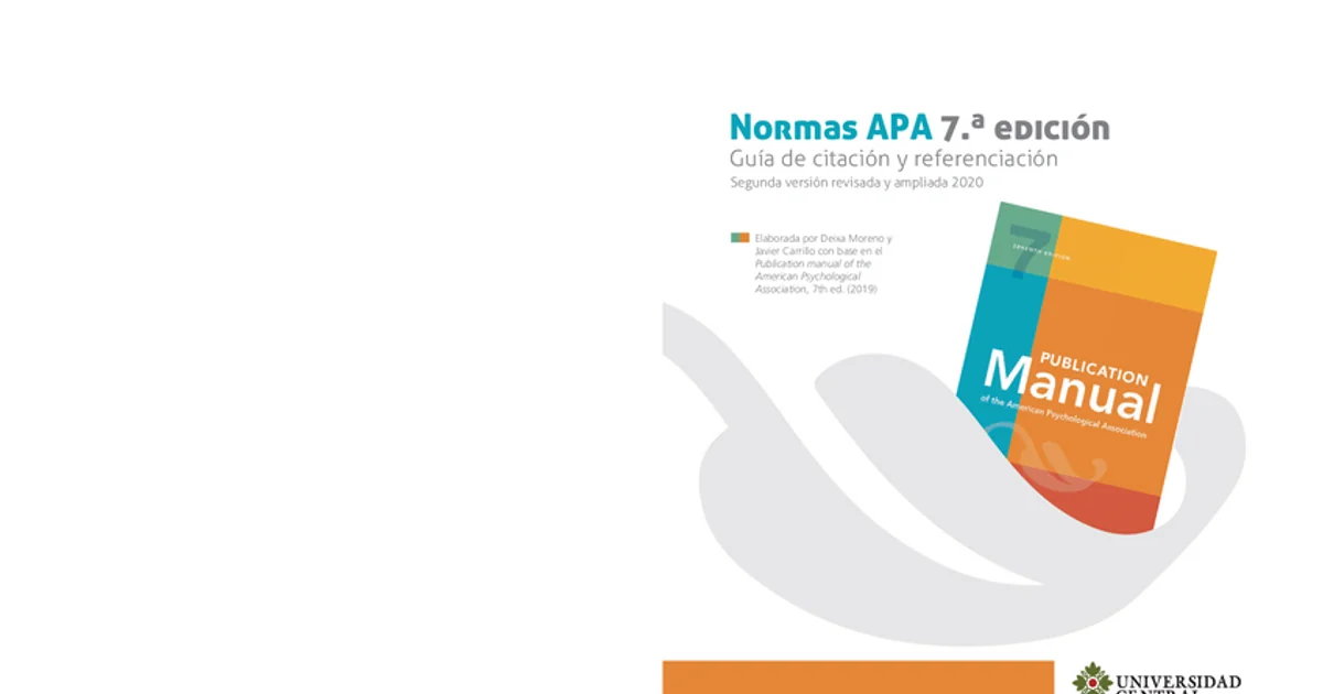 Normas APA 7.ª Edición, Universidad Central | Algor Library