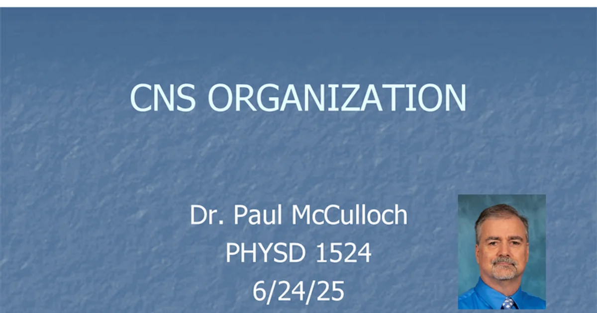 Cns Organization, Midwestern University | Algor Library