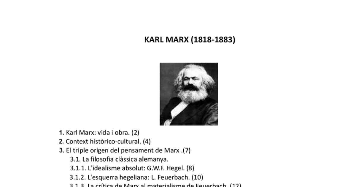 Karl Marx (1818-1883) | Algor Library