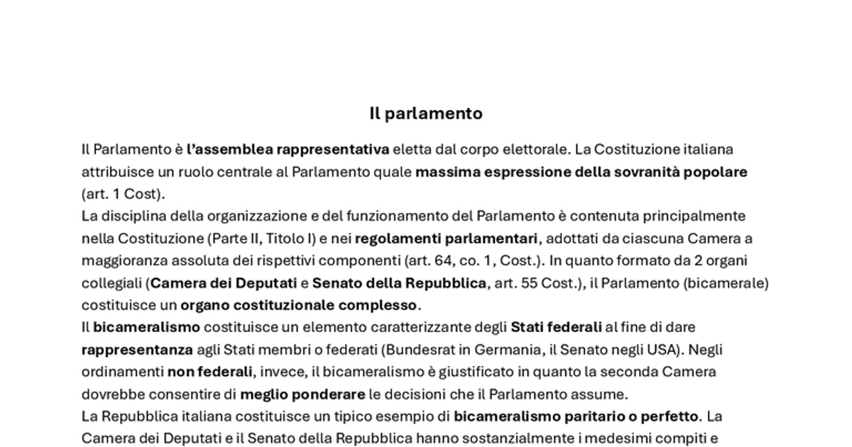 Il Parlamento italiano, Pubblica Amministrazione | Algor Library