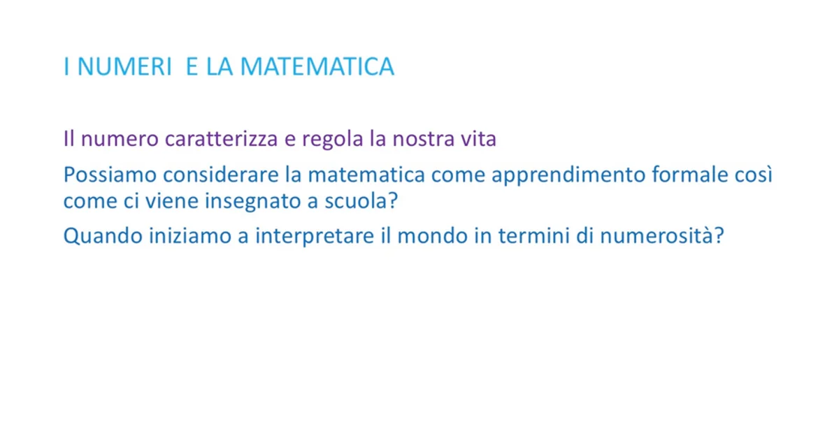I Numeri e la Matematica | Algor Library