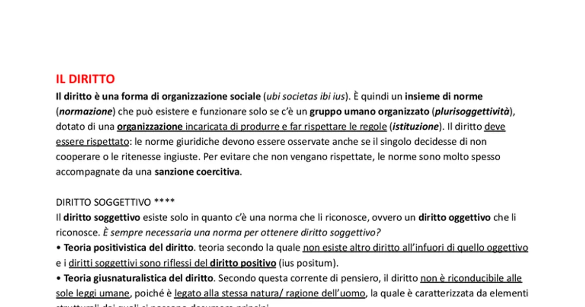 Il Diritto, Principi Fondamentali | Algor Library