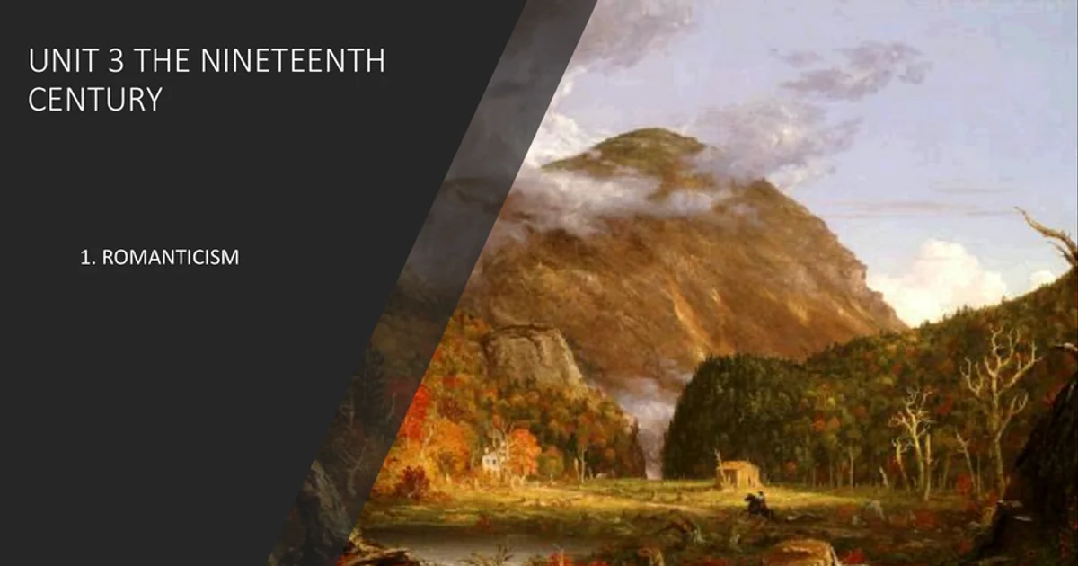 Unit 3 The Nineteenth Century | Algor Library