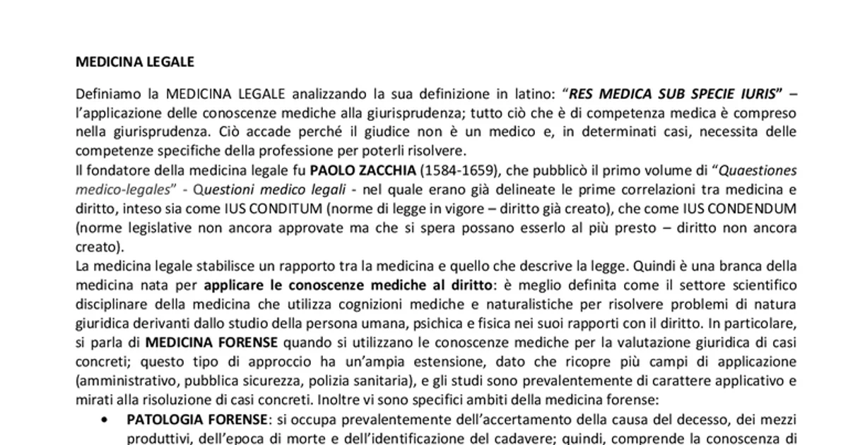 Medicina Legale | Algor Library