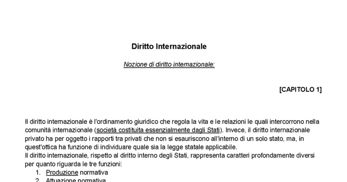 Diritto Internazionale | Algor Library