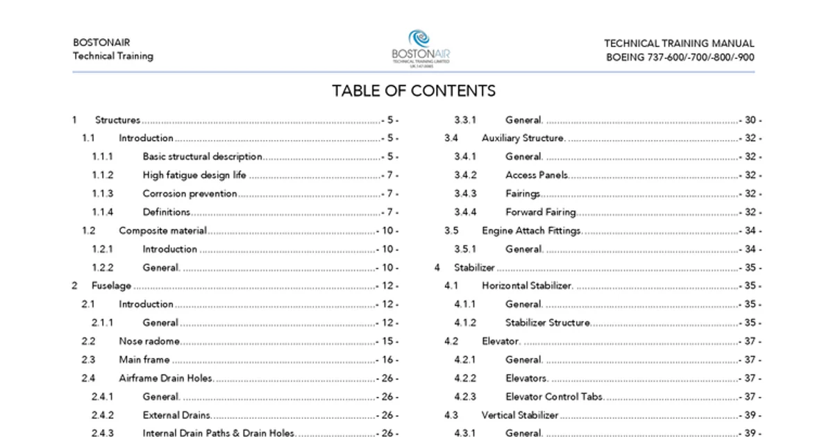 Technical Training Manual Boeing 737 | Algor Library