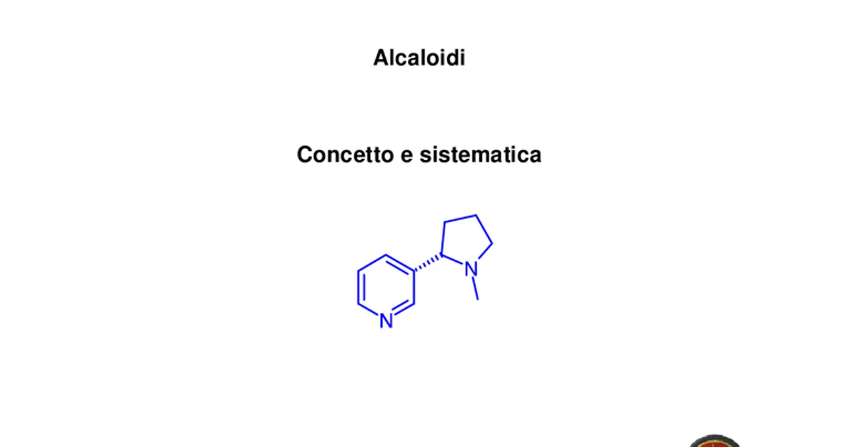 Alcaloidi, Unica | Algor Library