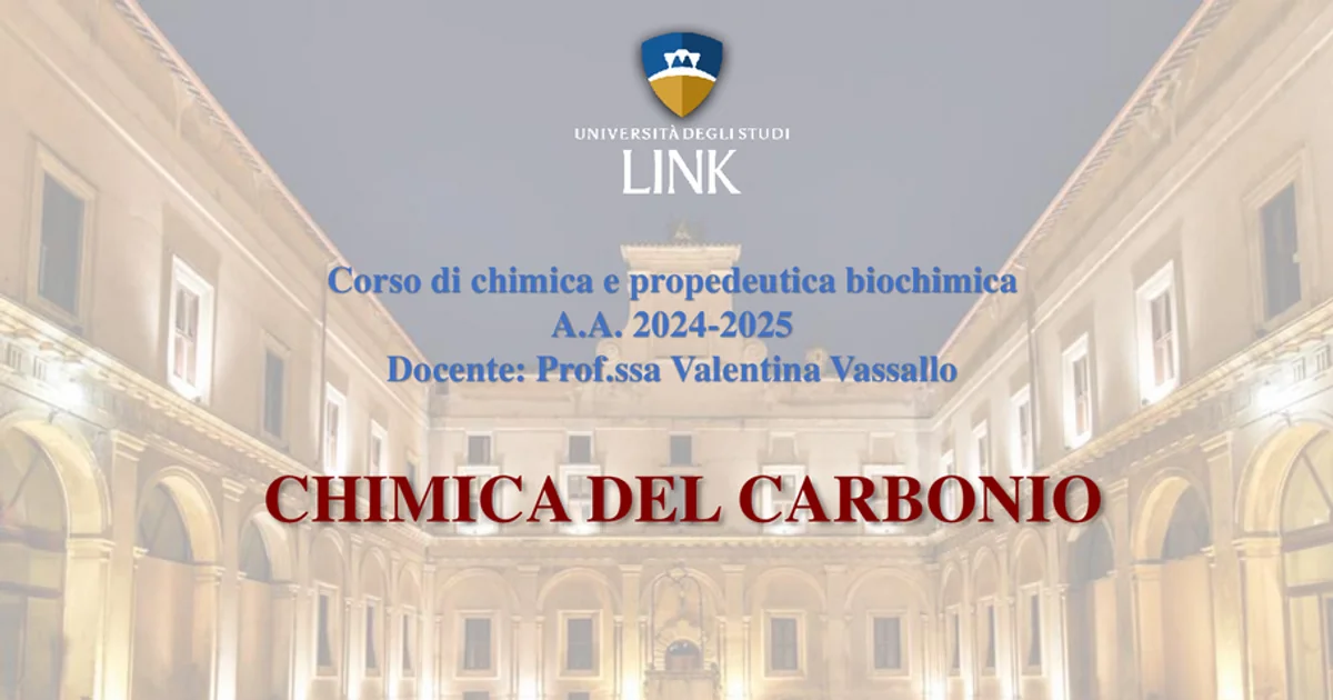 Chimica del Carbonio, Uni Link | Algor Library