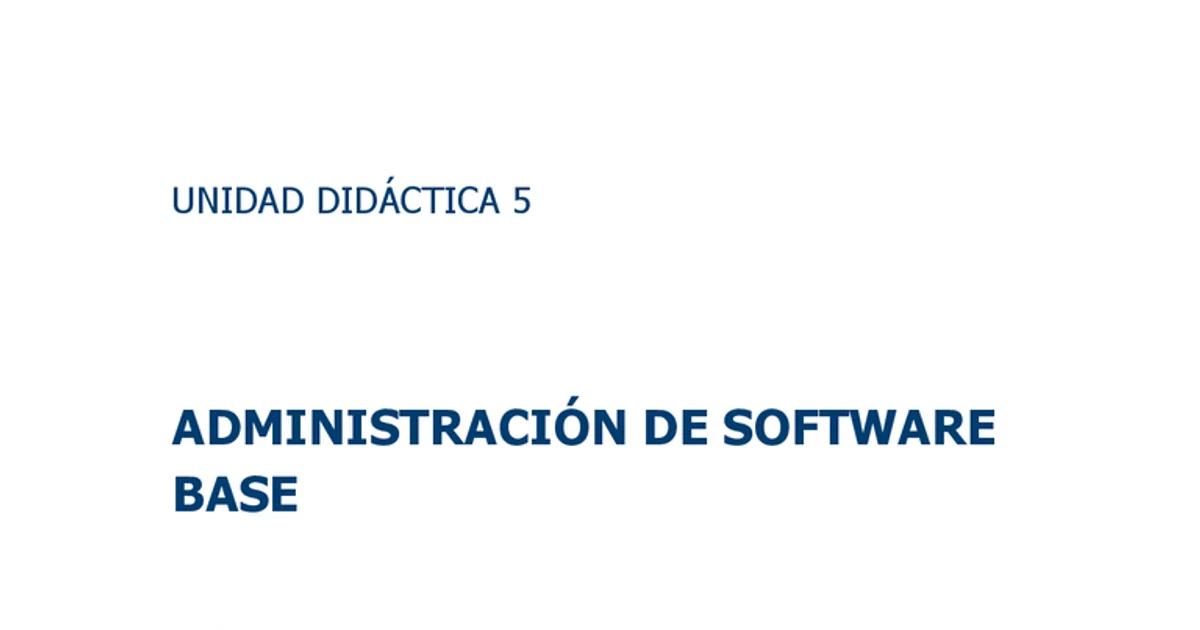 Administración de Software Base, Cesur | Algor Library