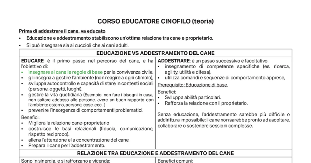 Corso Educatore Cinofilo (teoria) | Algor Library