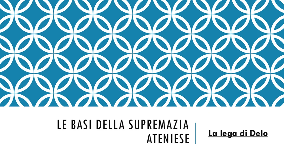 Le Basi della Supremazia Ateniese | Algor Library