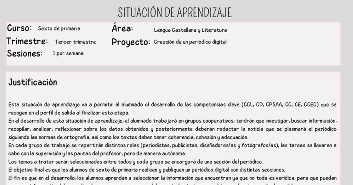 Situación de Aprendizaje | Algor Library