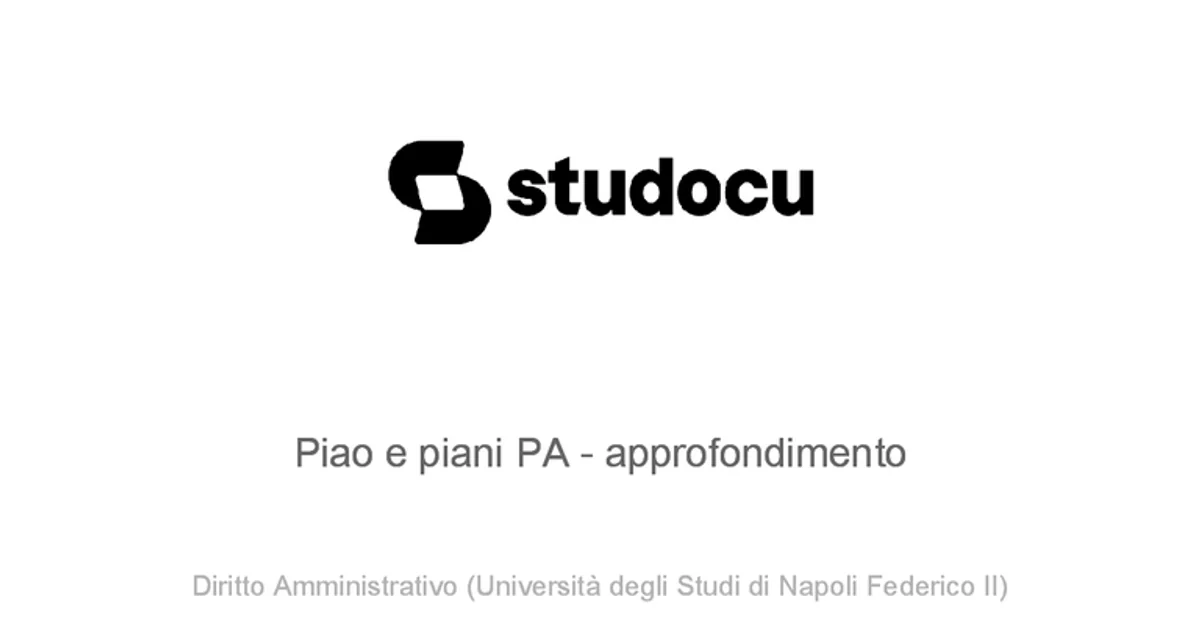 Piao e Piani PA, Università Federico II | Algor Library