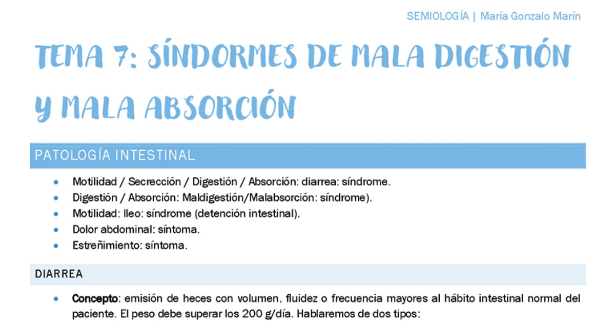 Sindromes de Mala Digestión y Absorción | Algor Library