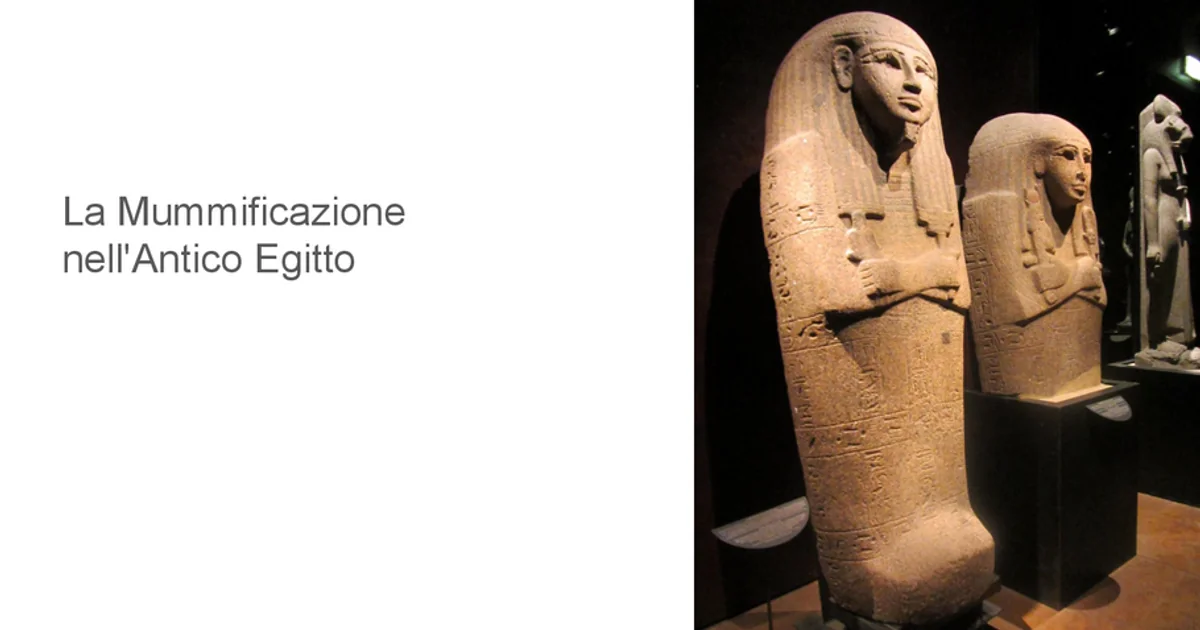 La Mummificazione nell'Antico Egitto | Algor Library