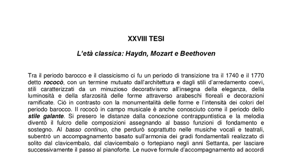 L'età classica, Haydn, Mozart e Beethoven | Algor Library