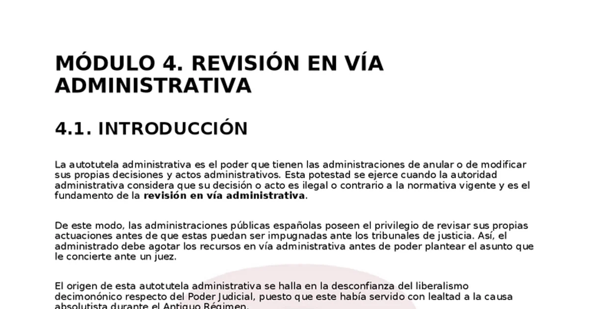 Revision en Via Administrativa, Universidad | Algor Library