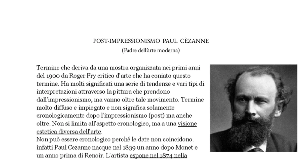Post-impressionismo Paul Cèzanne | Algor Library
