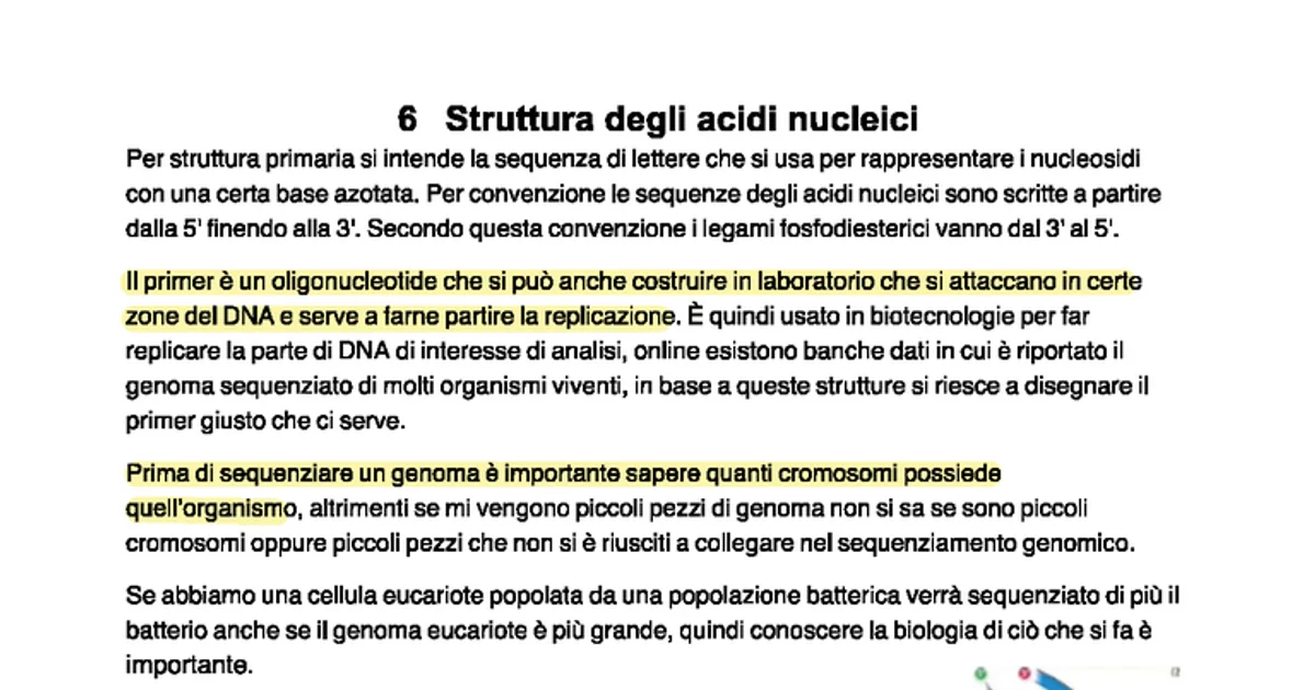 Struttura Acidi Nucleici | Algor Library
