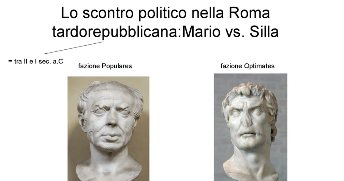 Scontro politico Roma tardorepubblicana | Algor Library