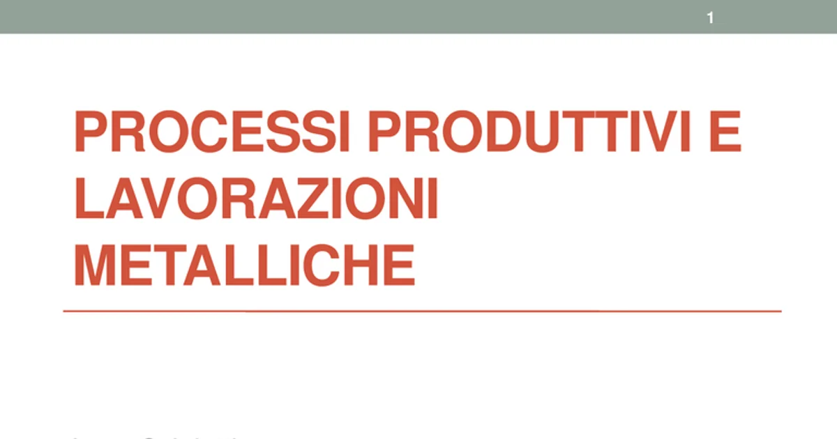 Processi Produttivi, IED | Algor Library